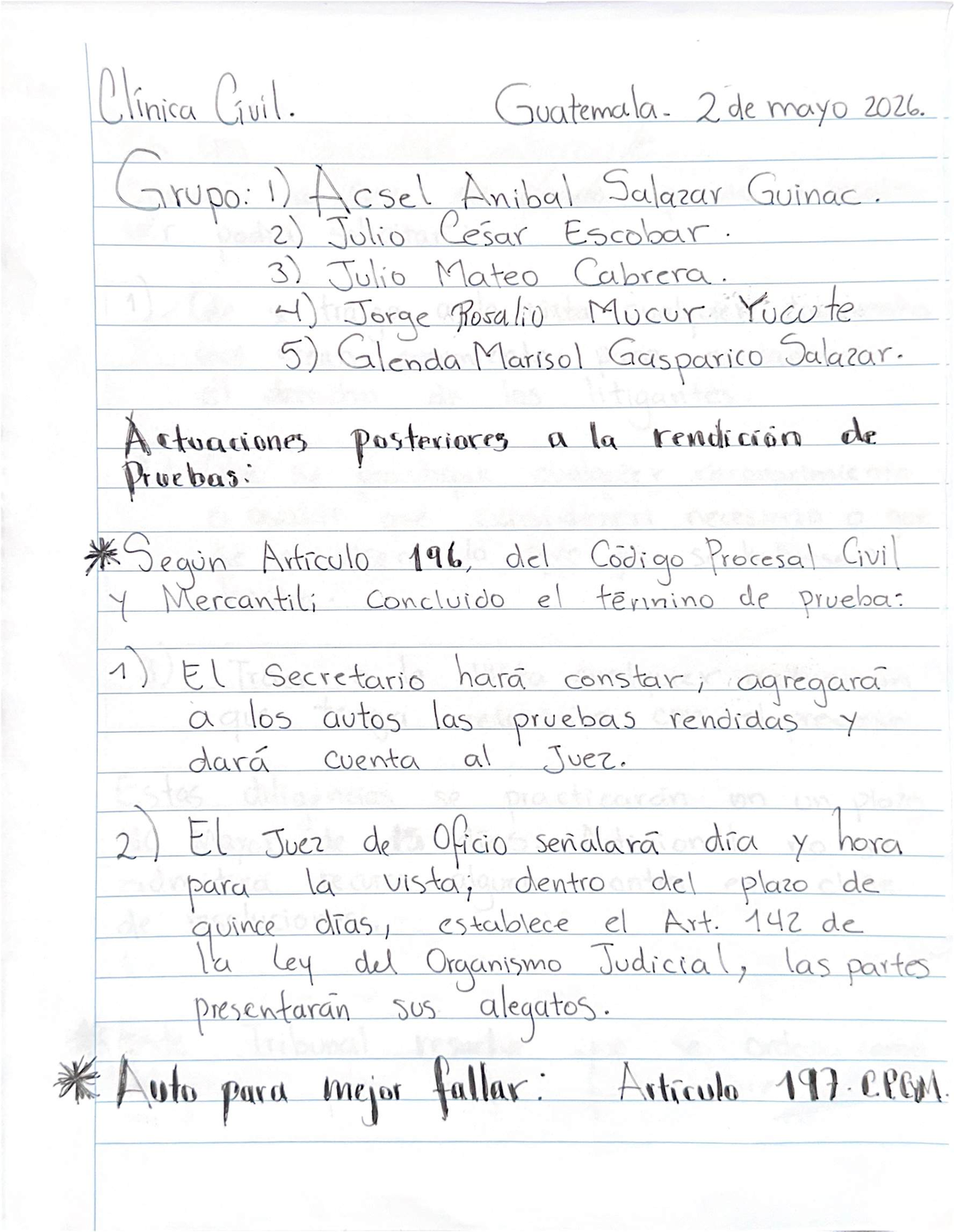 Clínica 02052026 - Documentación y Procedimientos Jurídicos - Studocu