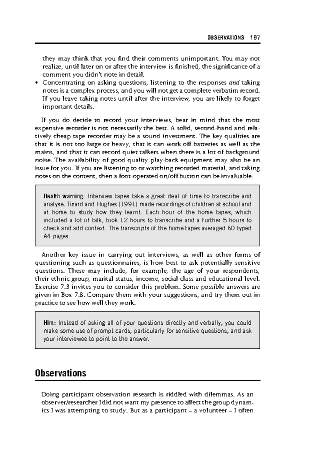 Observation Techniques in Research: Study Material for NUTERIAL - Studocu