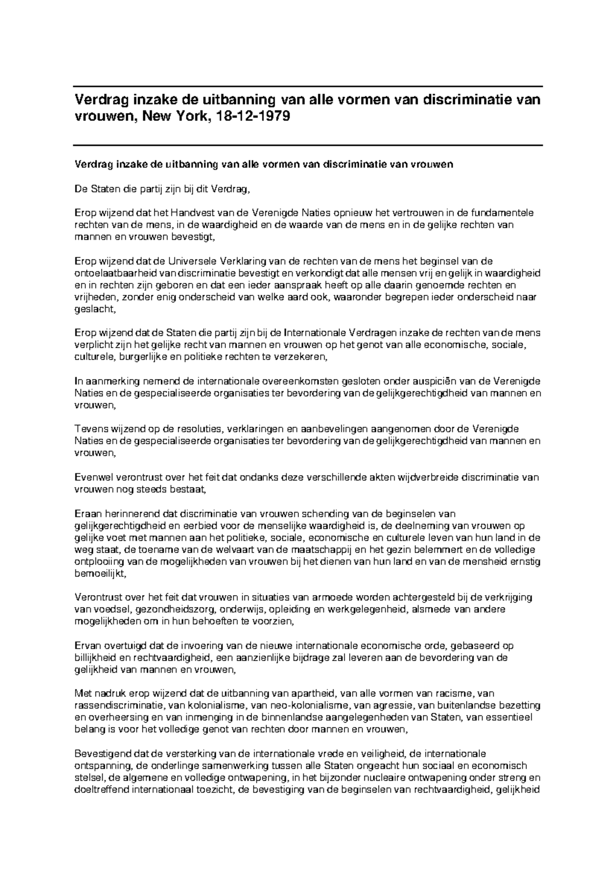 Internationaal verdrag inzake de uitbanning van alle vormen van ...