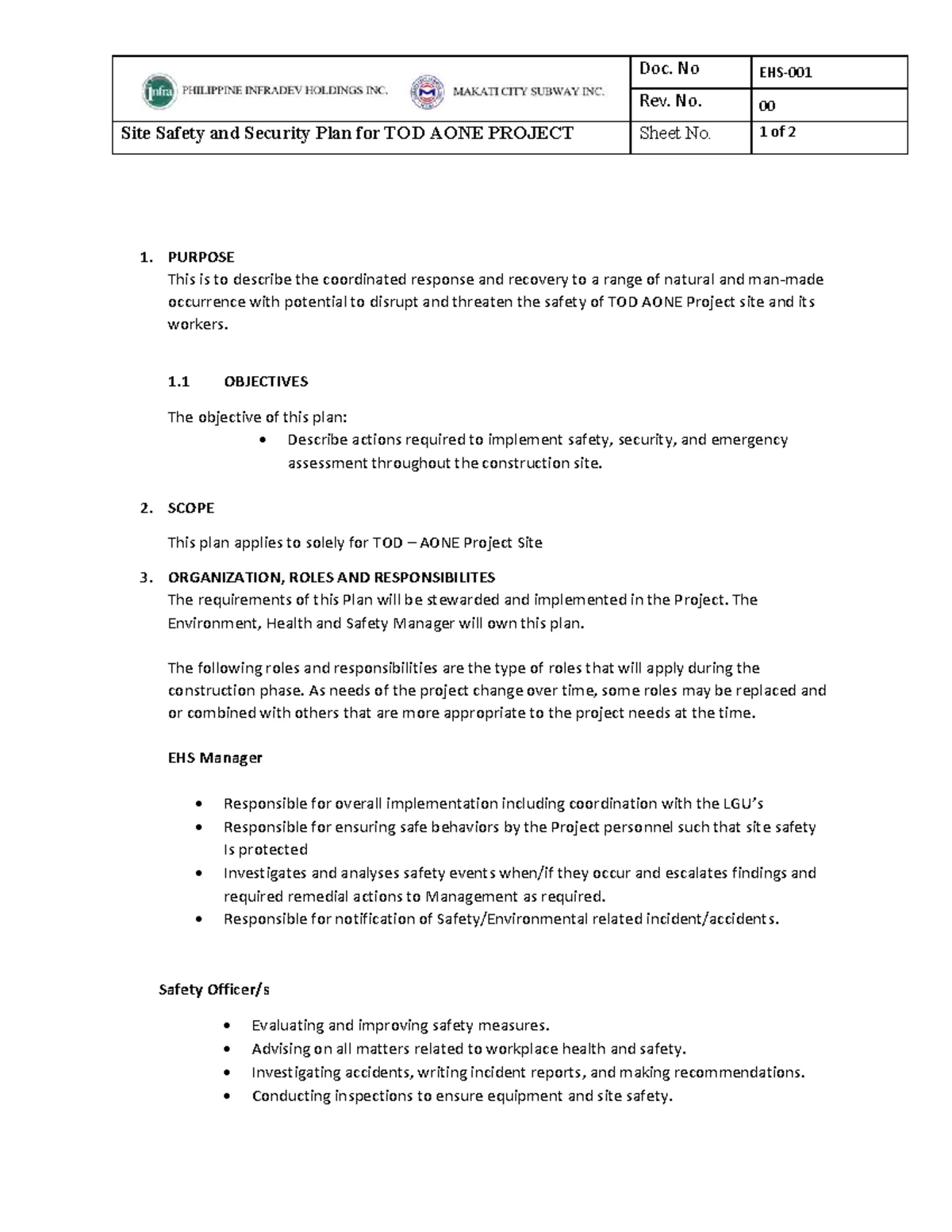 DO 13 - Guidelines for Occupational Safety in Construction Industry ...