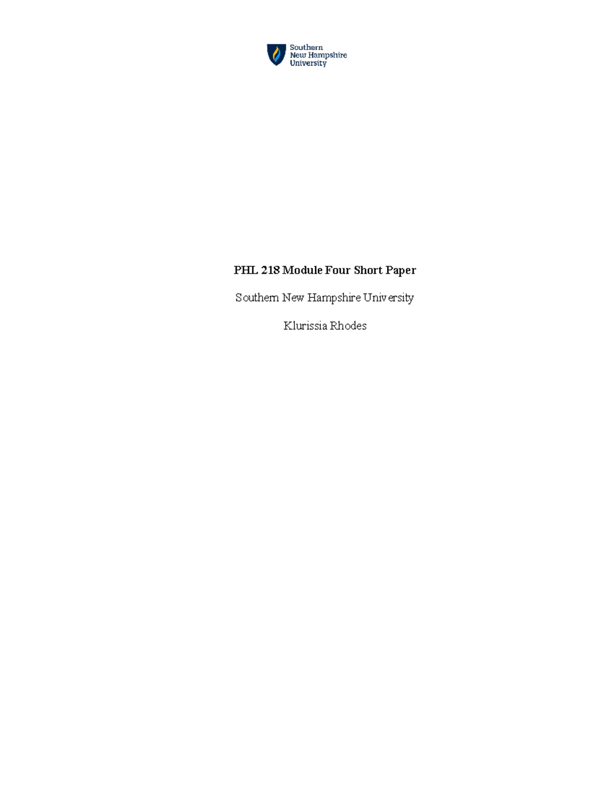 PHL 218 Module Four Ethical Analysis on Climate Change and Global ...