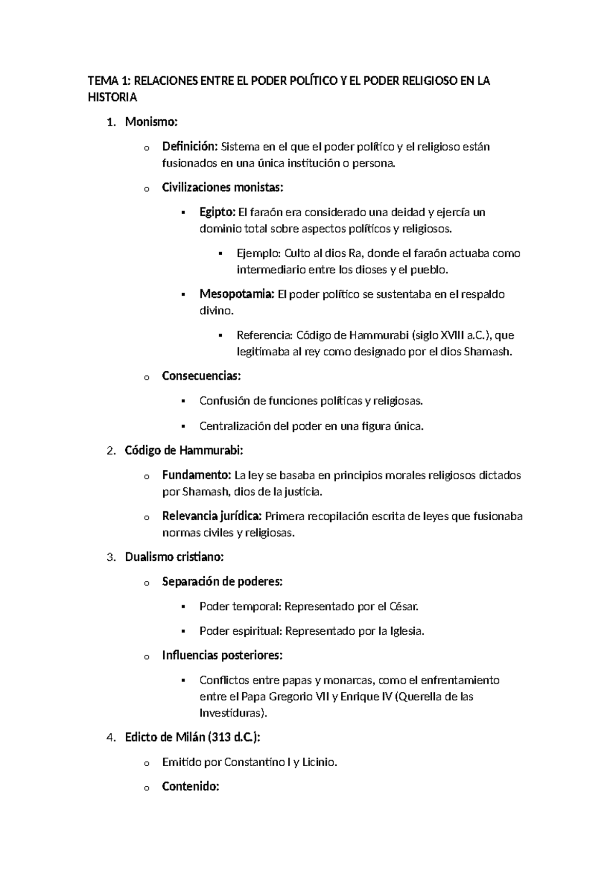 Esquema y Flashcards - TEMA 1: RELACIONES ENTRE EL PODER POLÍTICO Y EL ...