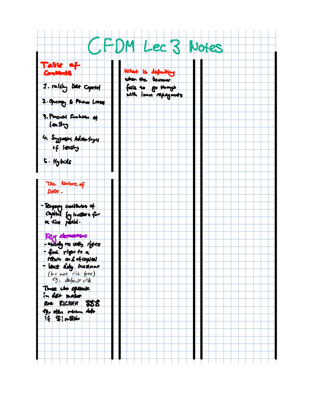 Lec 3 notes CDFM - Summary Corporate Financial Decision Making ...