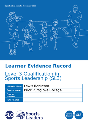 Sports Studies - A2 - A Level - Sixth Form (A Levels) - Studocu