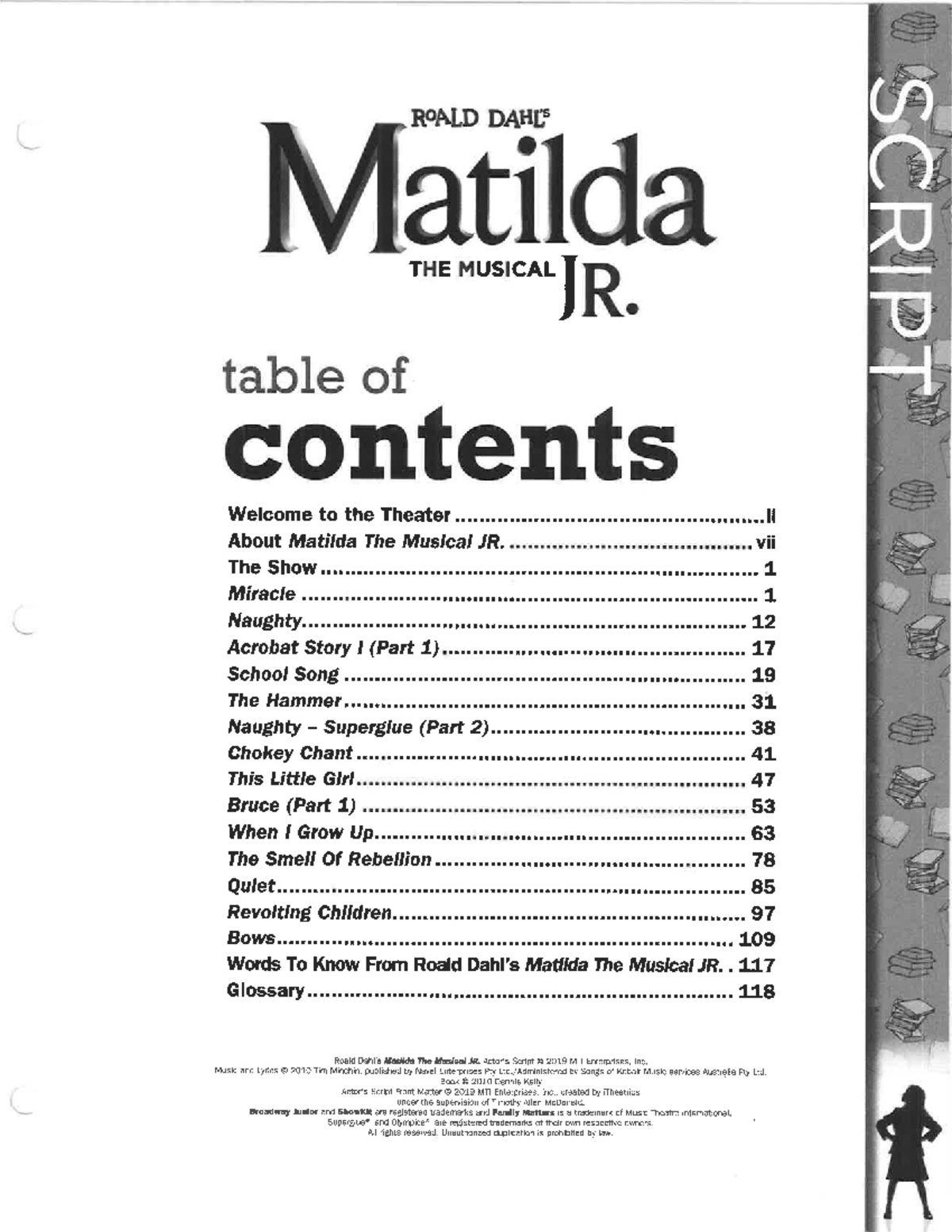Matilda Jr. Script Analysis and Insights - Studocu