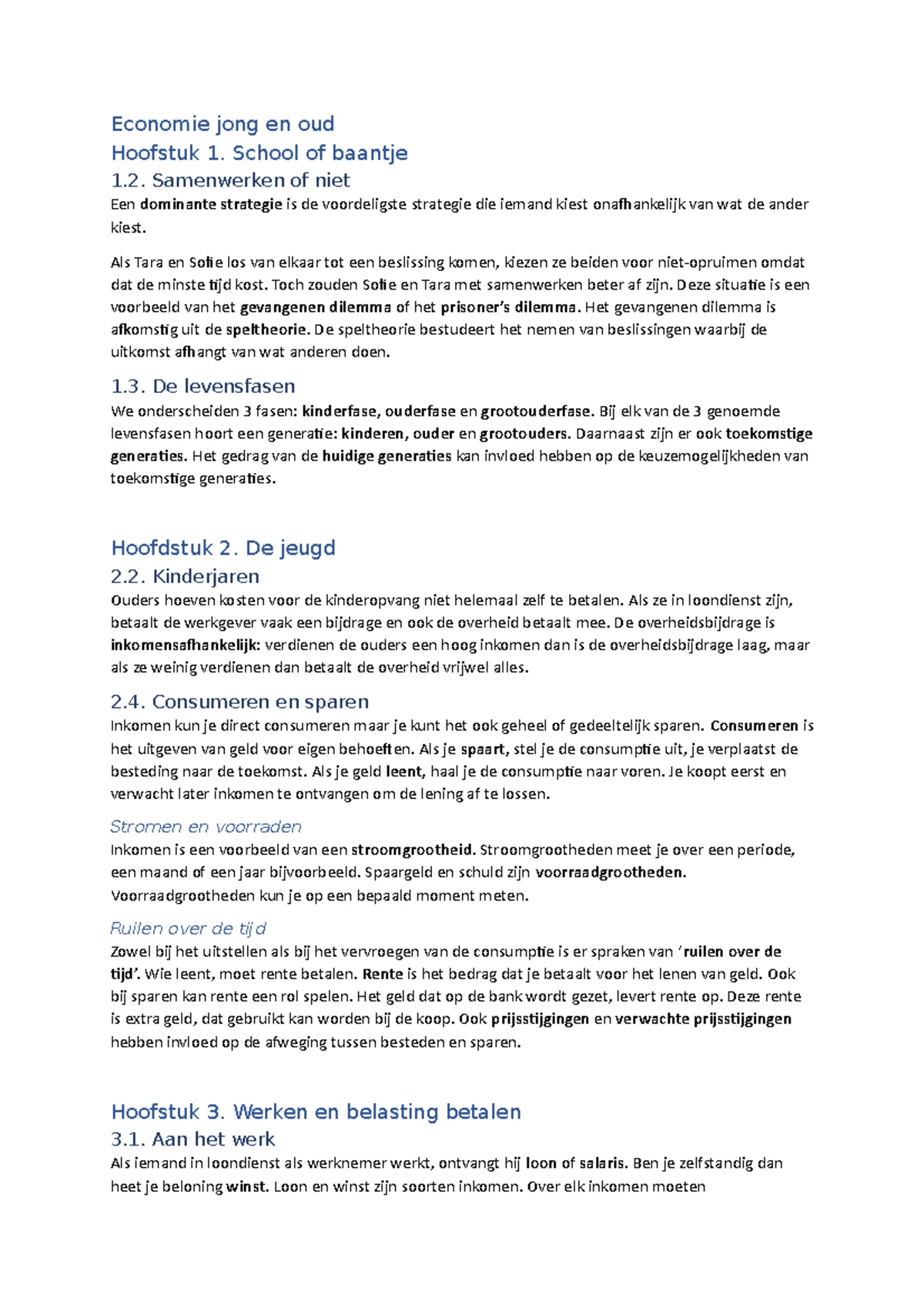 Economie Samenvatting H5 en H6: Collectieve Goederen en ...