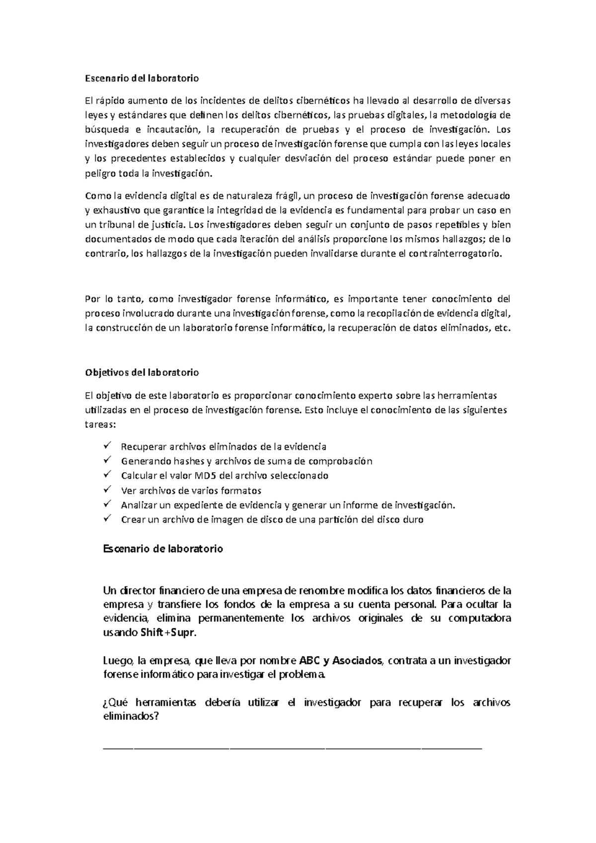Práctica de Laboratorio 4 - Fuentes de Evidencia Digital - EaseUS - Studocu