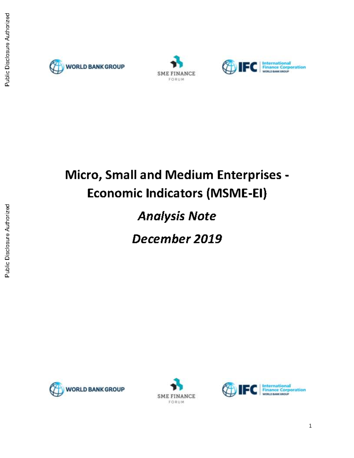 Micro, Small, and Medium Enterprises (MSME) Economic Indicators ...