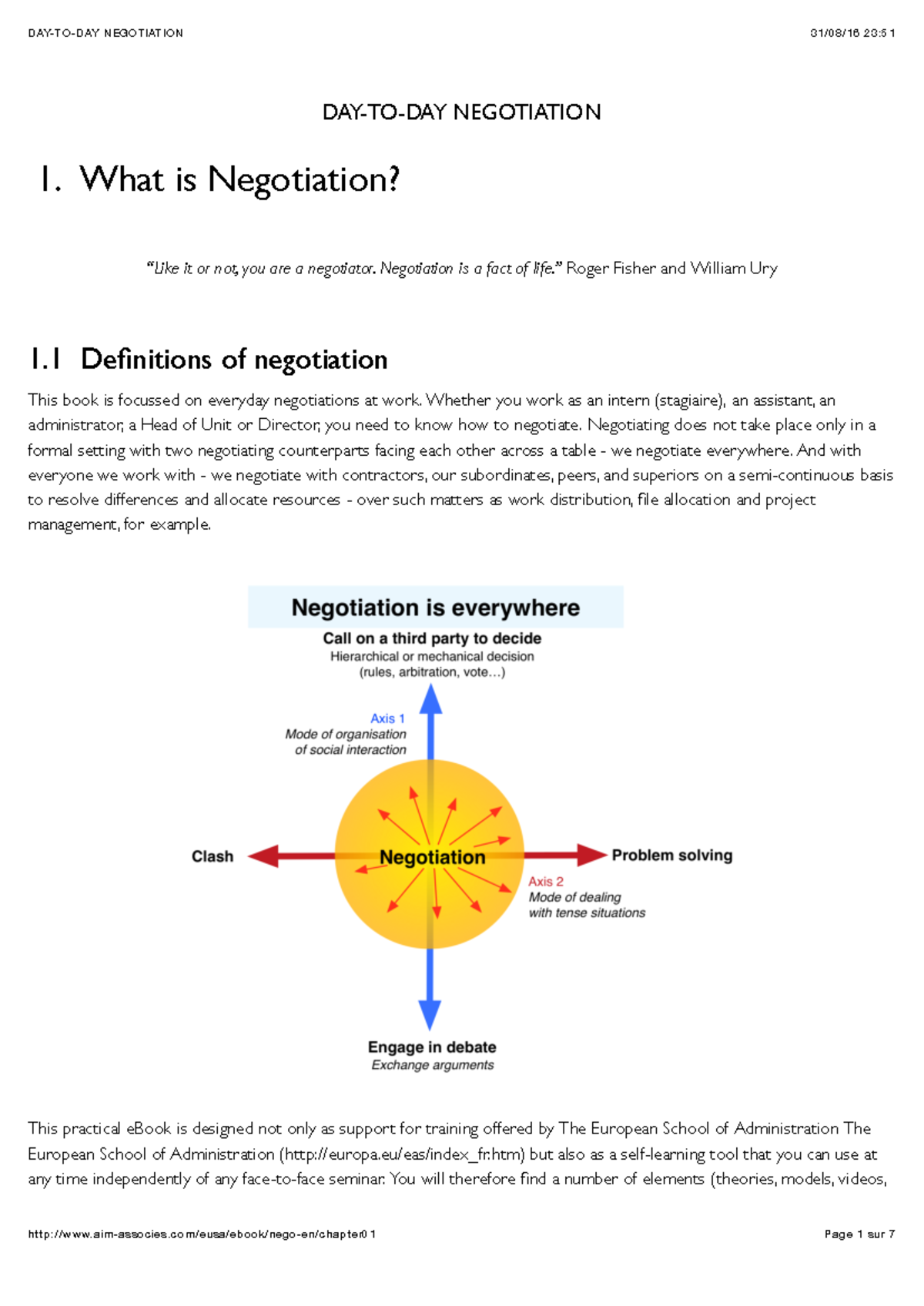 Day-to-Day Negotiation - ADR Overview and Strategies - Studocu