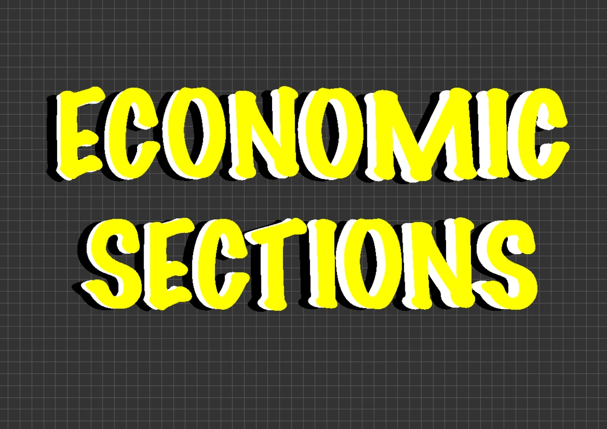 Mechanics: Economic-Section - ECONOMIC SECTIONS ECONOMIC SECTIONS ...