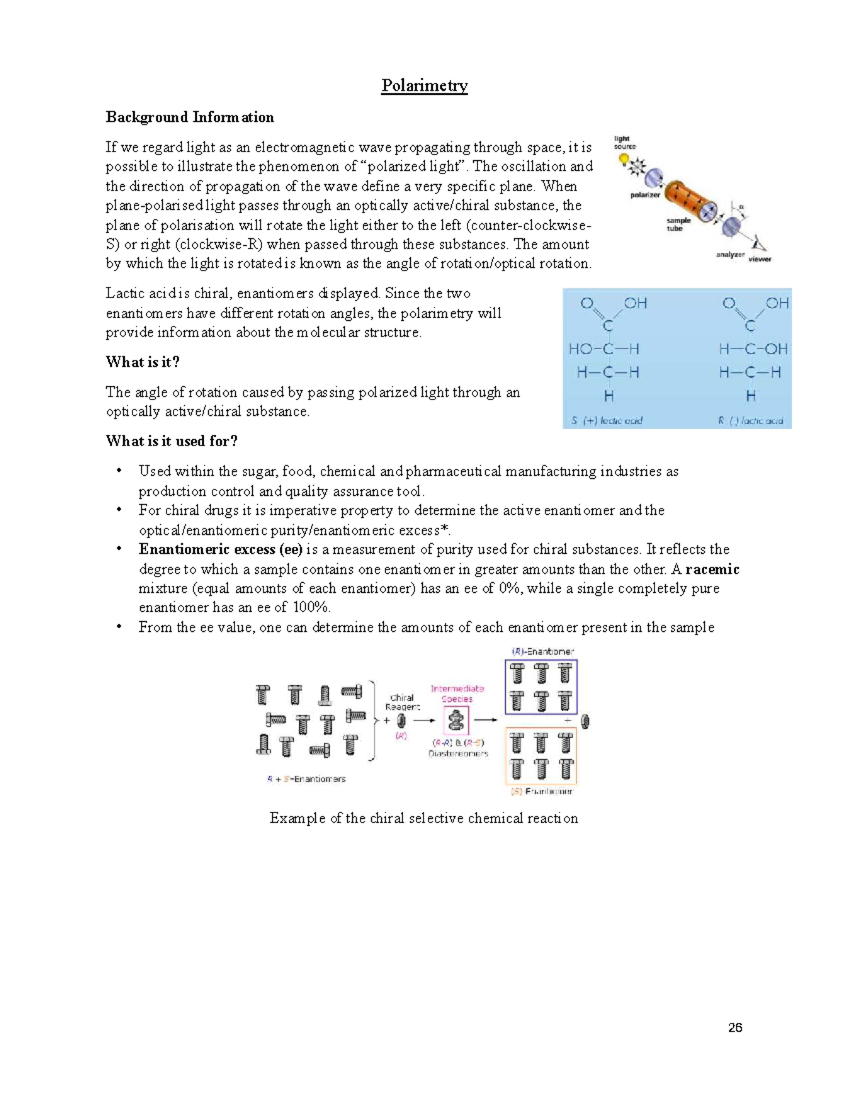 Polarimetry & Spectroscopy: Key Concepts for CHM 301 Final Exam Notes ...