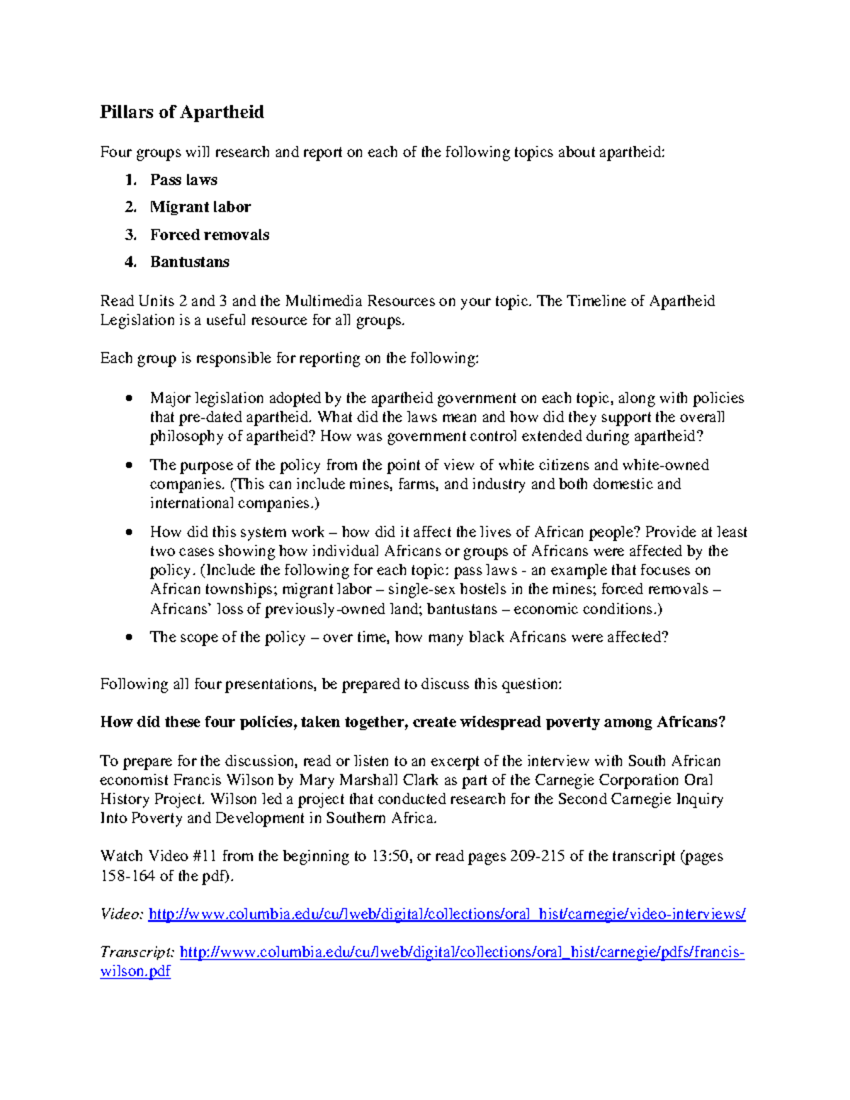 Overcoming apartheid-a0a8o2-a 11793 - Pillars of Apartheid Four groups ...