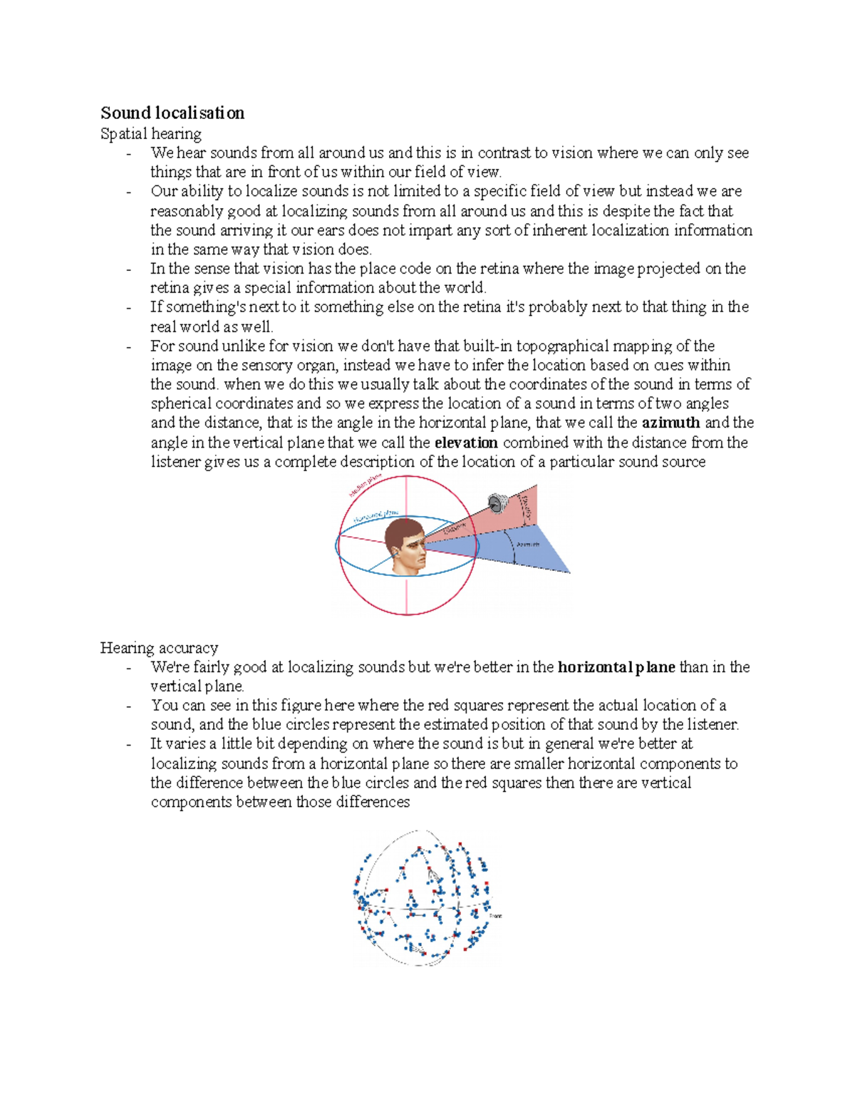 Psyc 363 Chapter 9: Sound Localization and Hearing Mechanisms - Studocu
