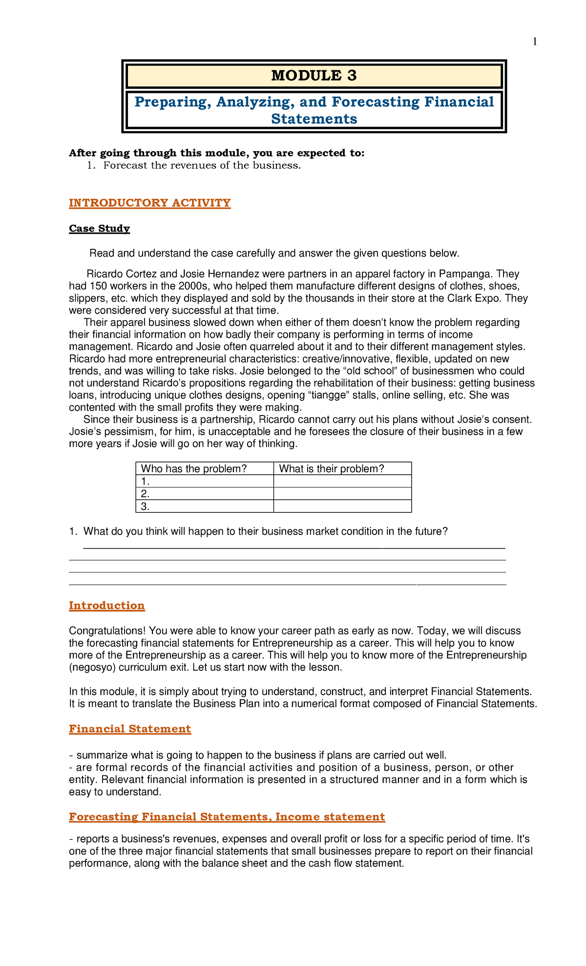 Module 14 Lesson - To learn - After going through this module, you are ...