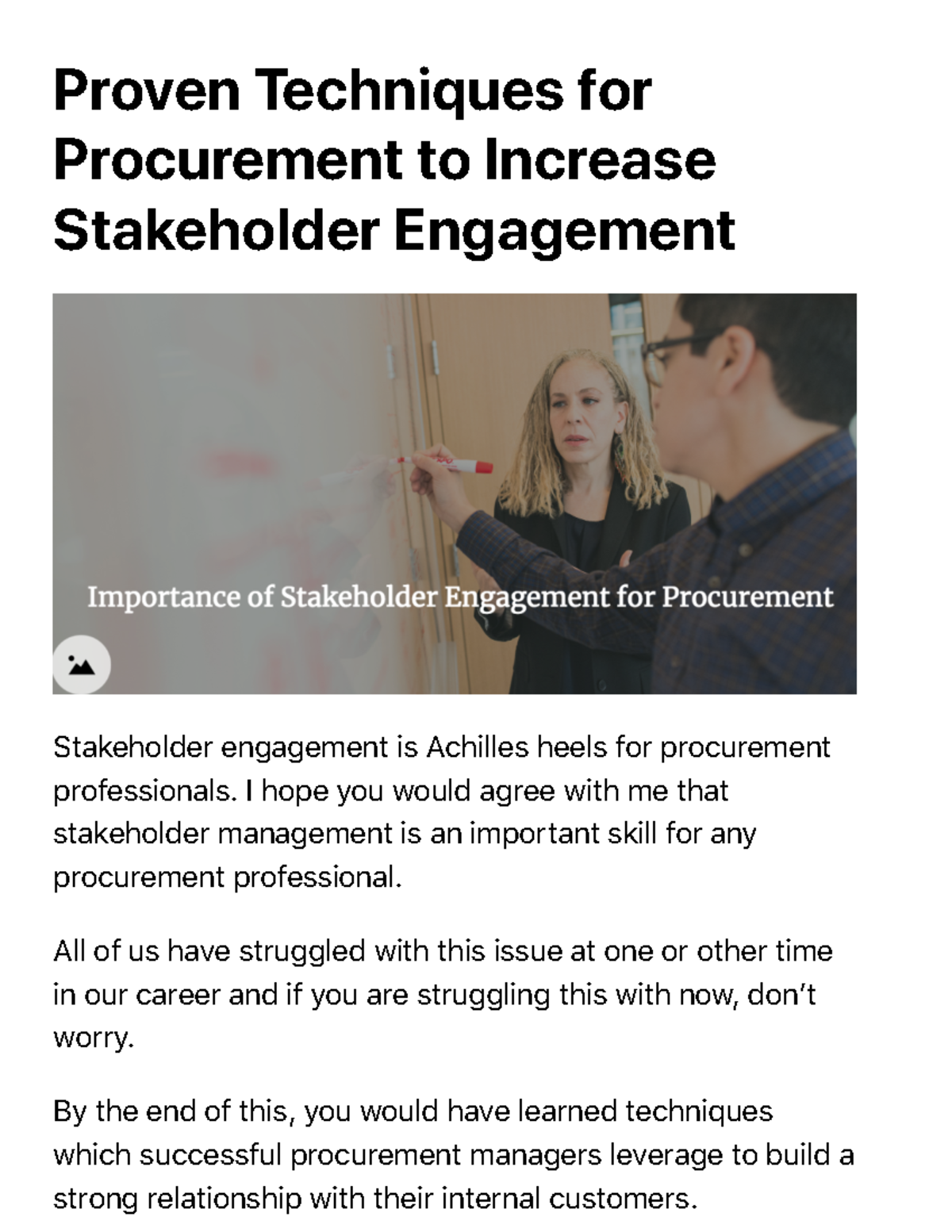 C2W5 Procurement Stakeholder Management, Procurement Stakeholders ...