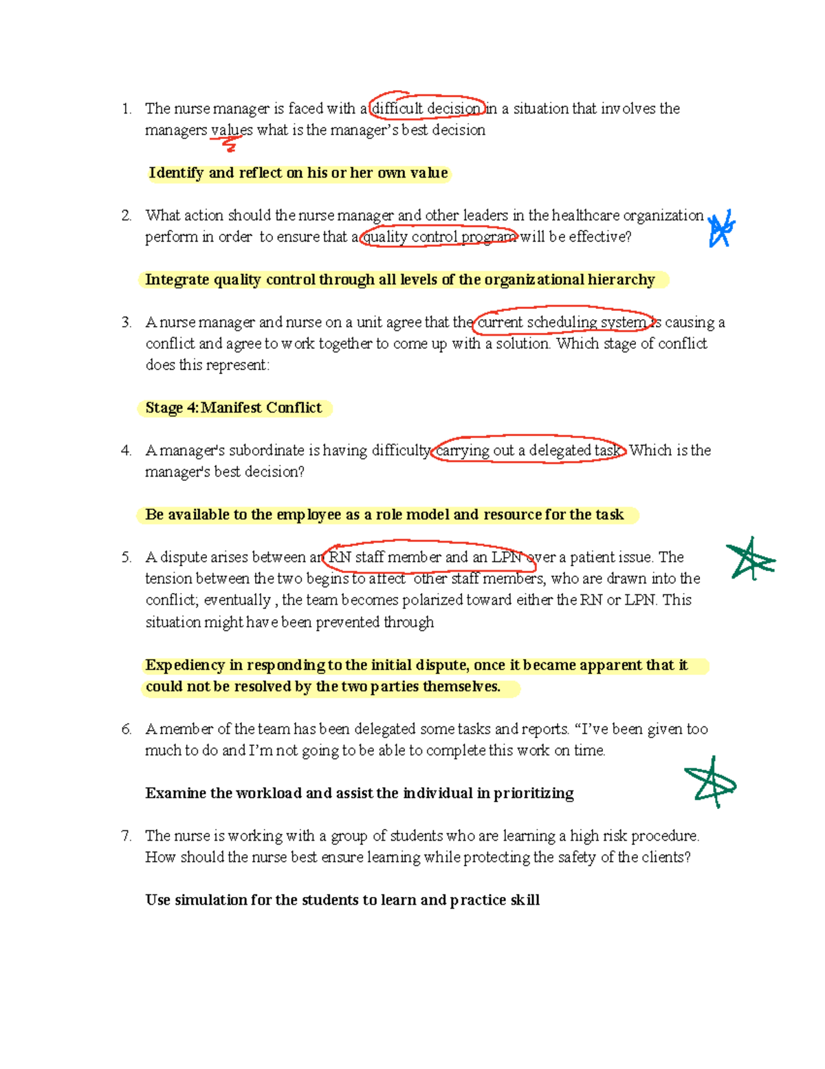Leadership and Management Midterm Exam Insights and Key Concepts - Studocu