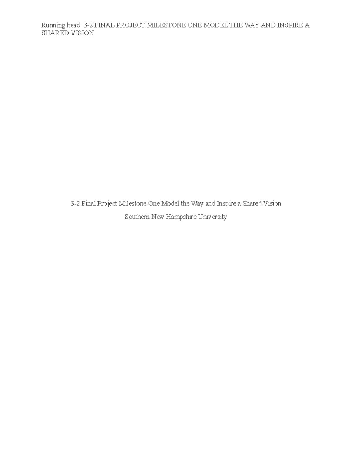 3-2 Final Project Milestone One: Leadership Skills Development - Studocu