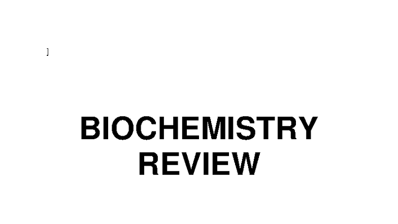 BIOC 101: Comprehensive Review of Biomolecules and Enzyme Reactions ...