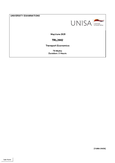 TRL2604 - Unisa - Integrated Logistics - Studocu