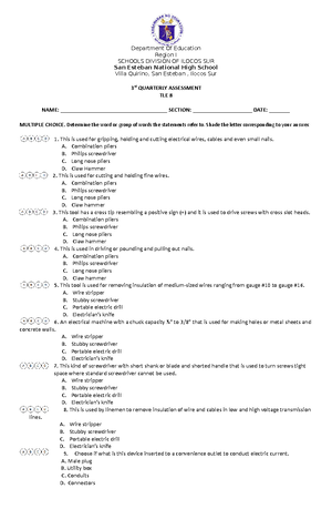 Mapeh 8-3rd Quarter 3rd Summative Test (Auto Recovered) - Republic of ...