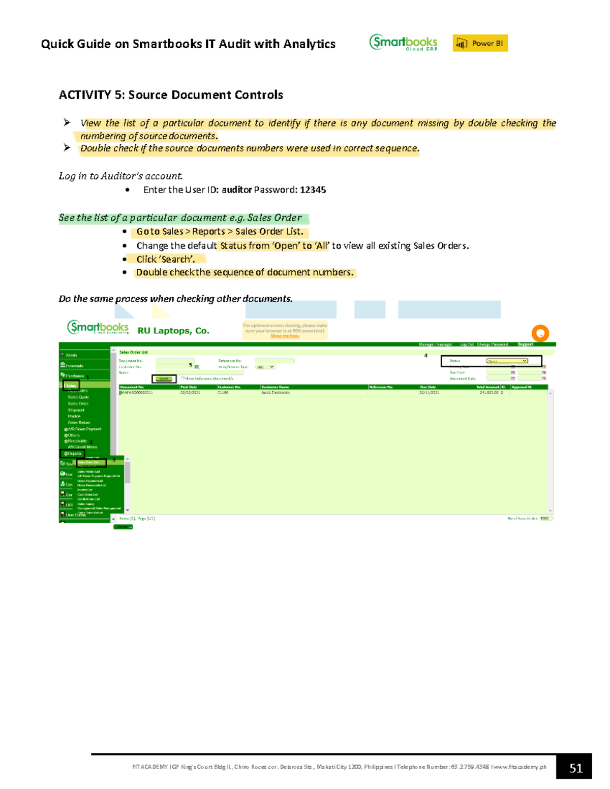 Internal Controls Overview: Input & Field Integration Activities - Studocu