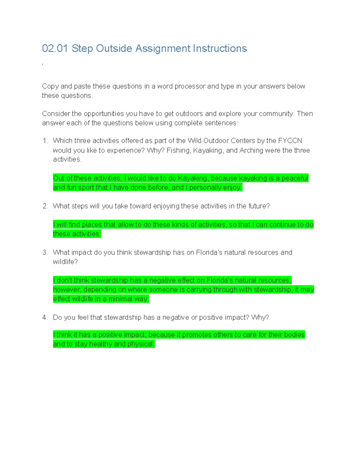 2.01 OUT ED Step Outside - 02 Step Outside Assignment Instructions Copy ...