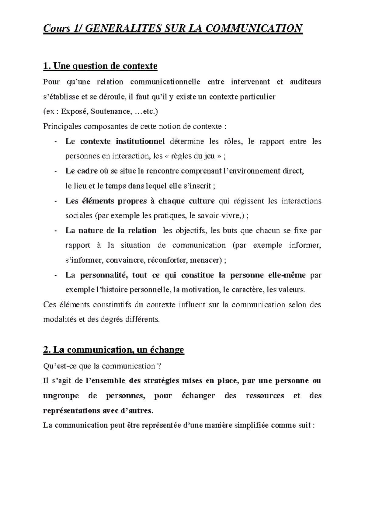 M 1 Communication VE - Impot - Cours 1/ GENERALITES SUR LA ...