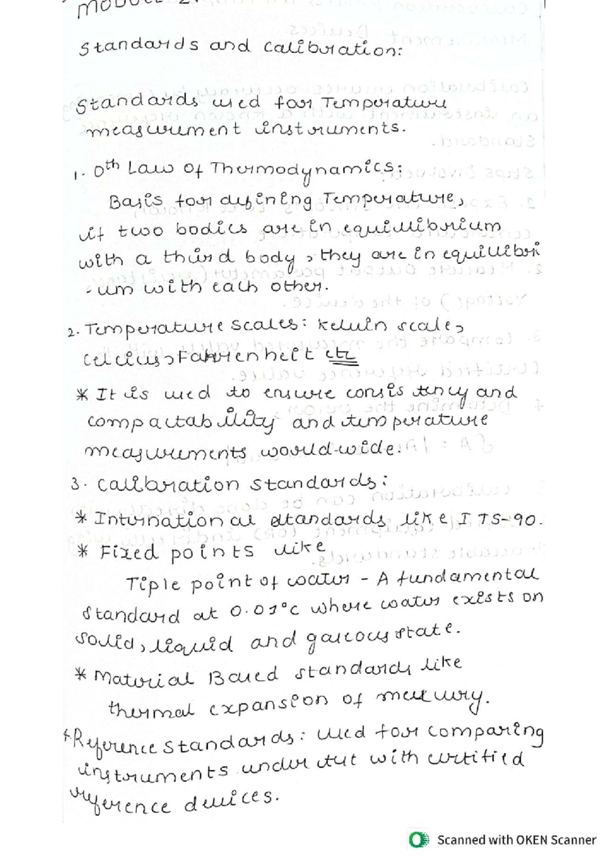 BITWING Standards for Temperature Measurement Instruments: Calibration ...