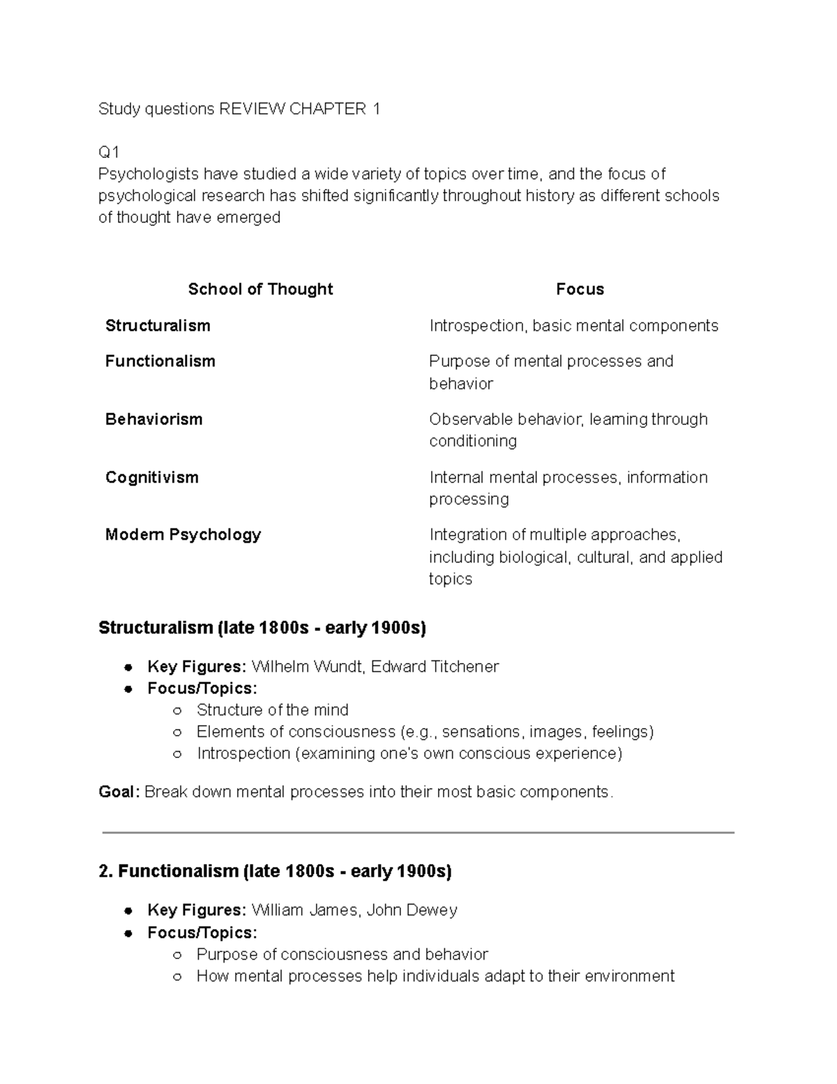 Psychology 101: Exam Review of Key Concepts and Theories - Studocu