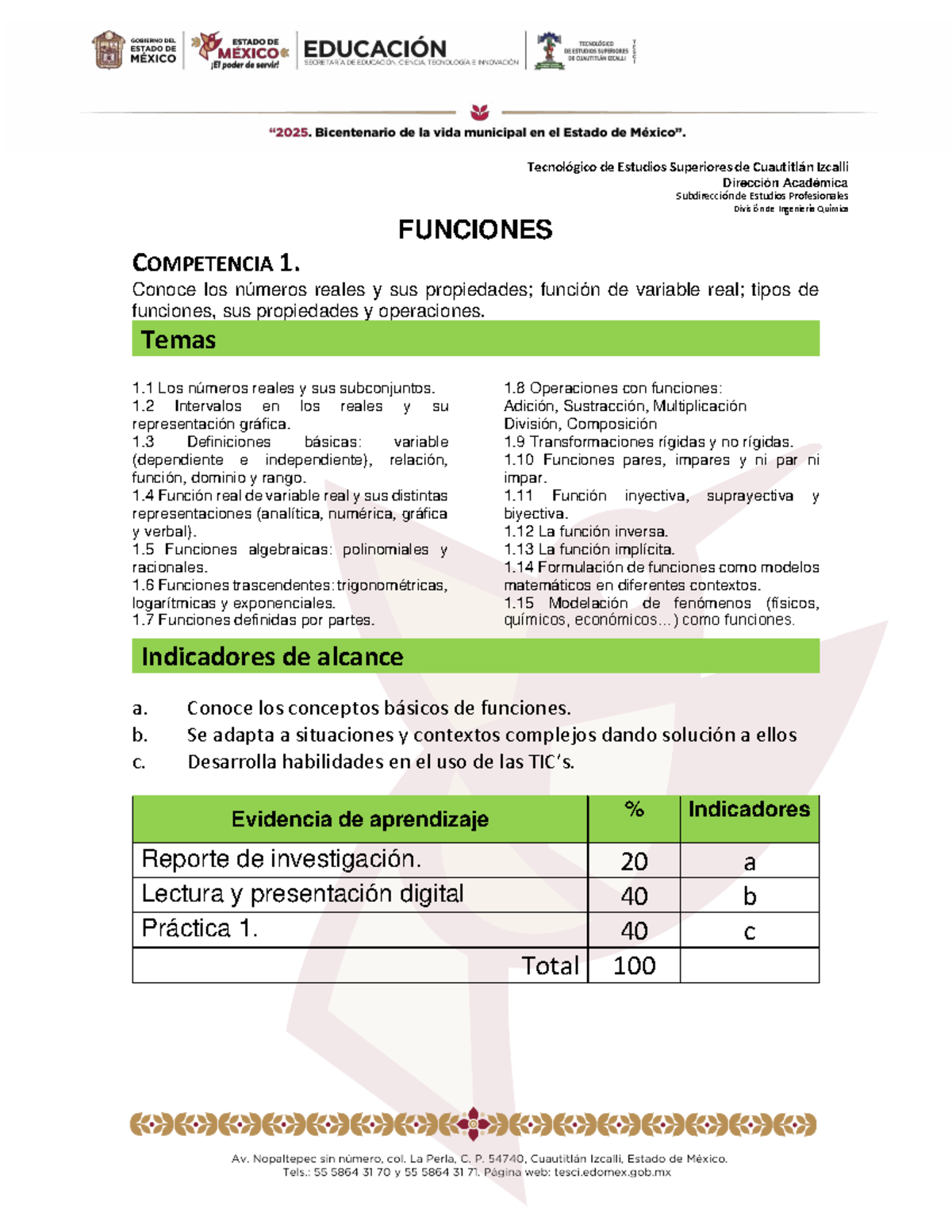 C1 2025 - Funciones y Números Reales: Conceptos y Aplicaciones - Studocu