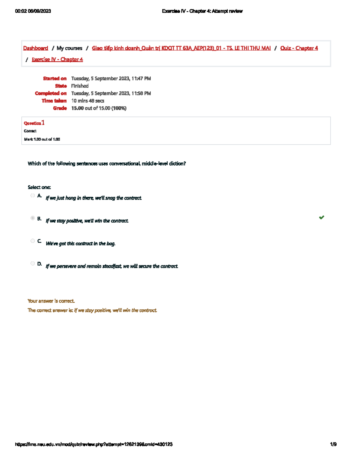 Chapter 4_Exercise 4_Business Com LMS - Business Communication - Studocu