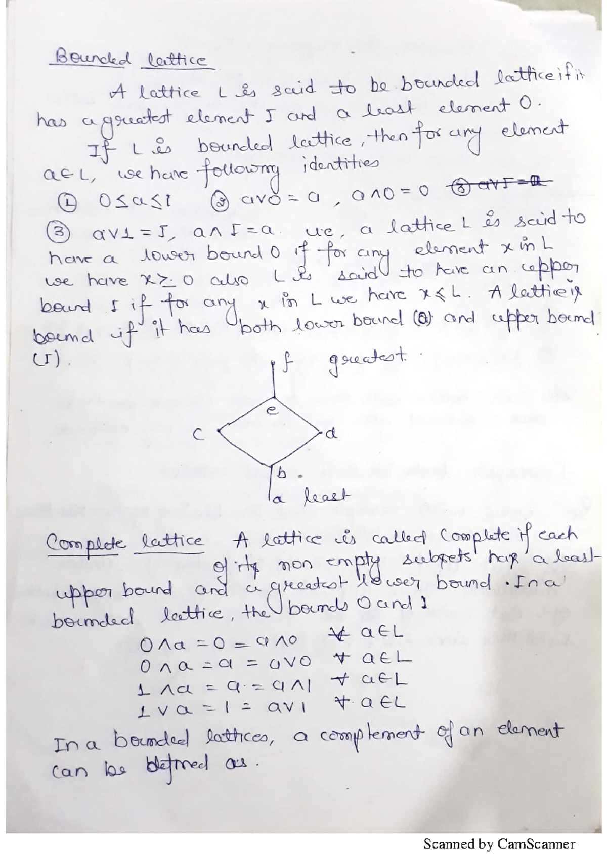 Bounded Lattices: Comprehensive Overview and Key Concepts - Studocu