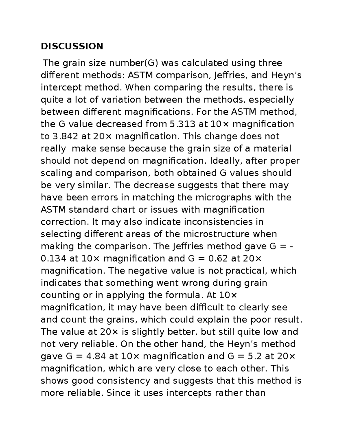 Grain Size Analysis Methods: ASTM, Jeffries, and Intercept (ENG 101 ...