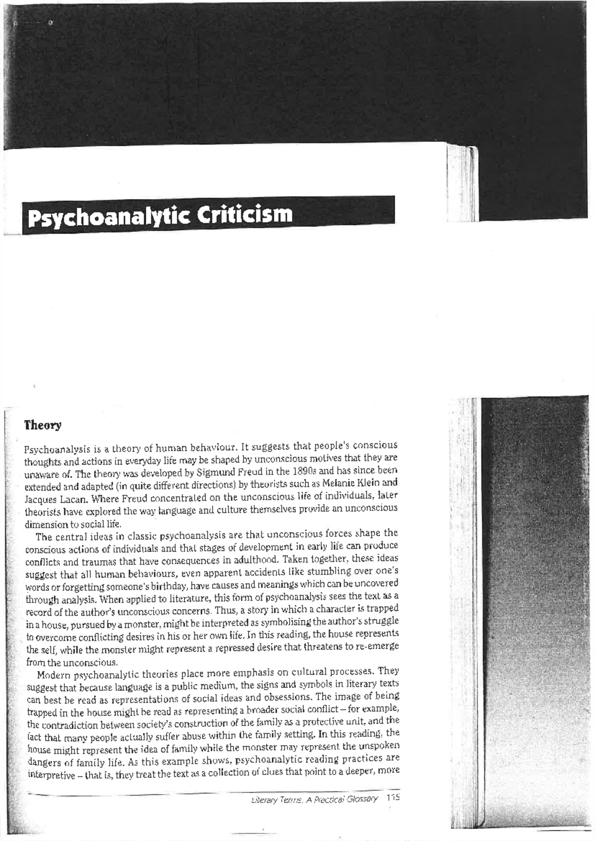Psychoanalytic Criticism: Understanding Human Behavior in Literature ...