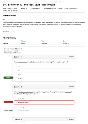 (AC-S08) Week 08 - Pre-Task Quiz - Weekly quiz Ingles IV (20825) - (AC-S08) Week 08 - Pre-Task ...