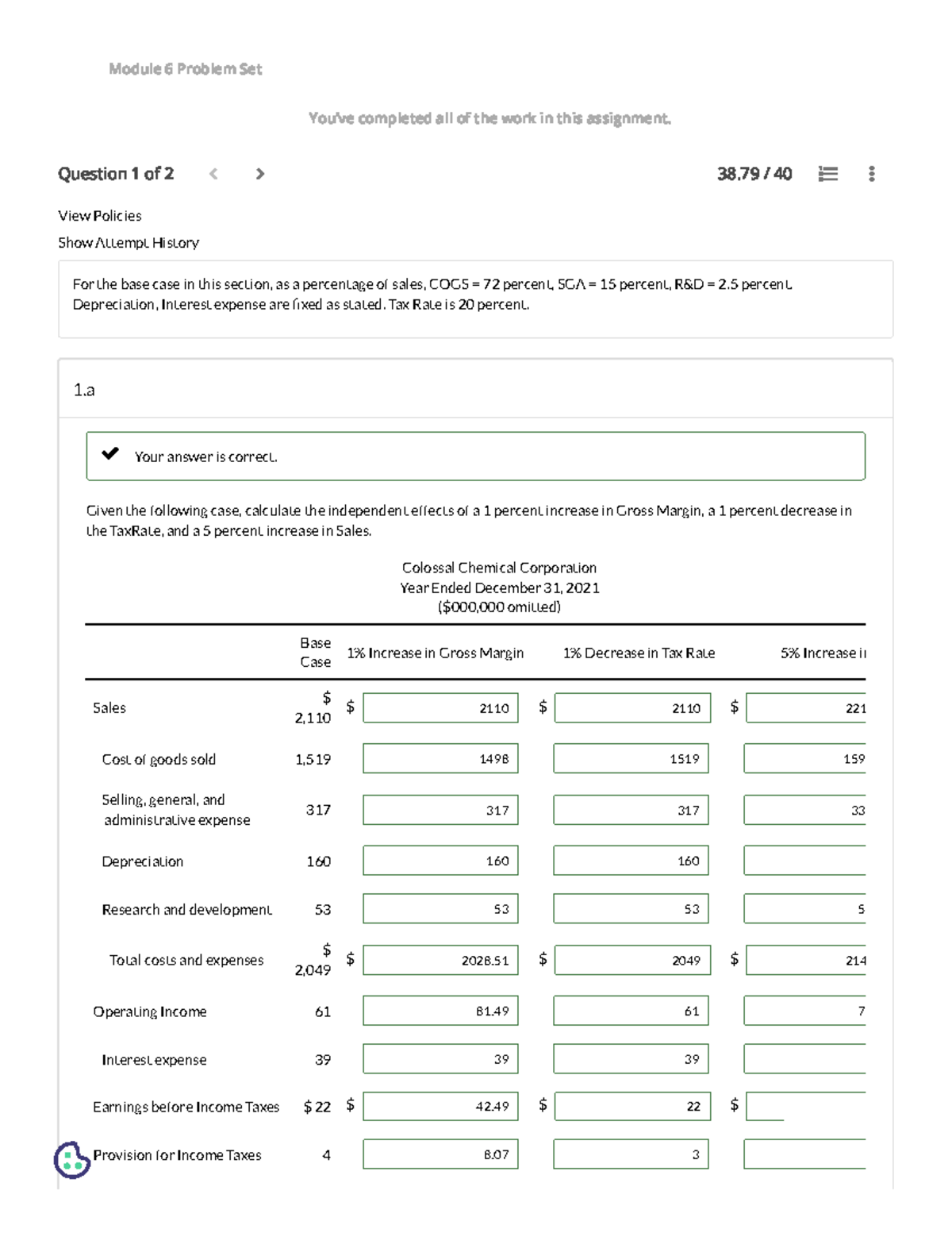 Module 6 Problem Set: Question 1 Analysis and Breakdown - Studocu