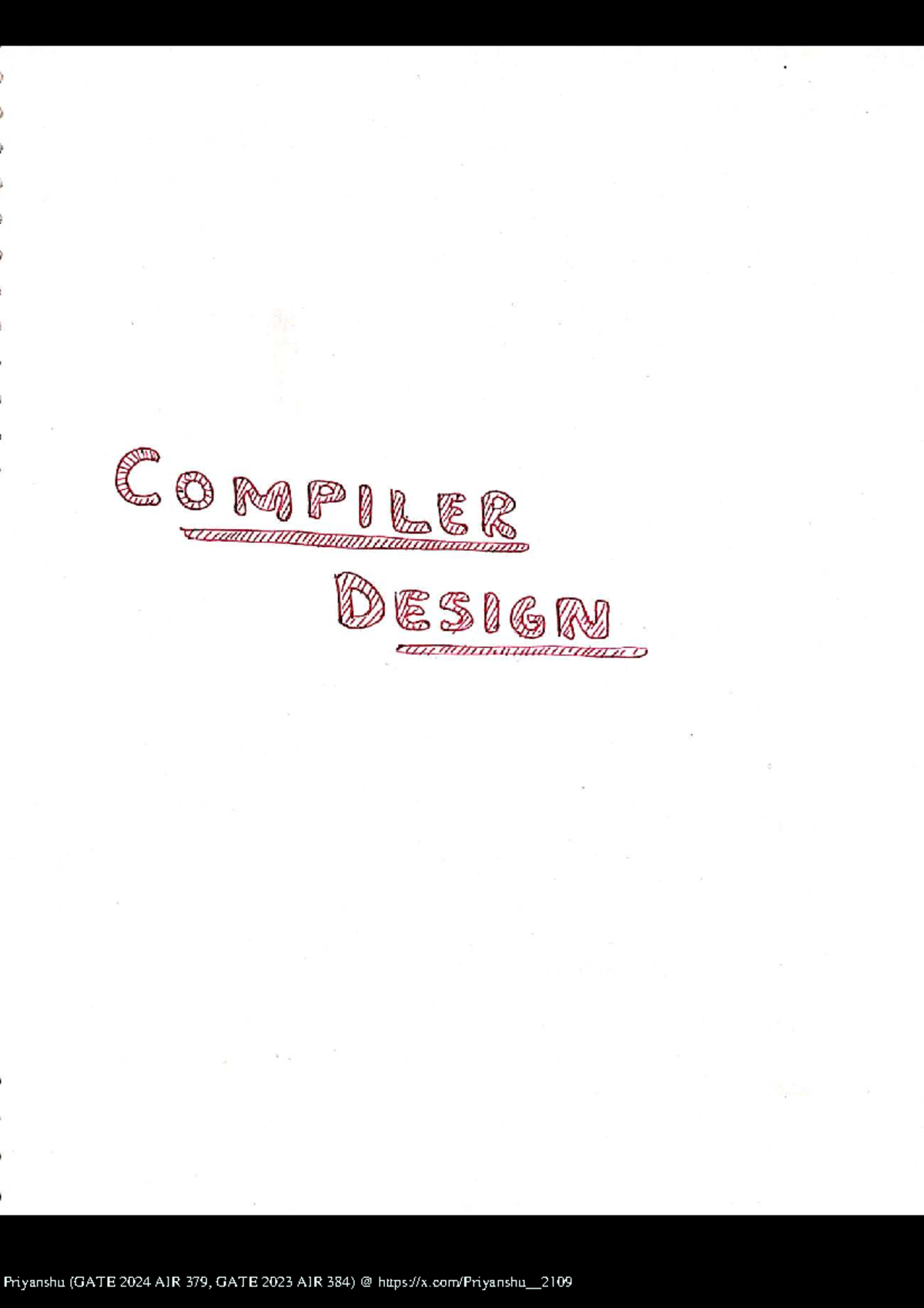 Compiler Design Overview (GATE 2024 AIR 379, GATE 2023 AIR 384) - Studocu