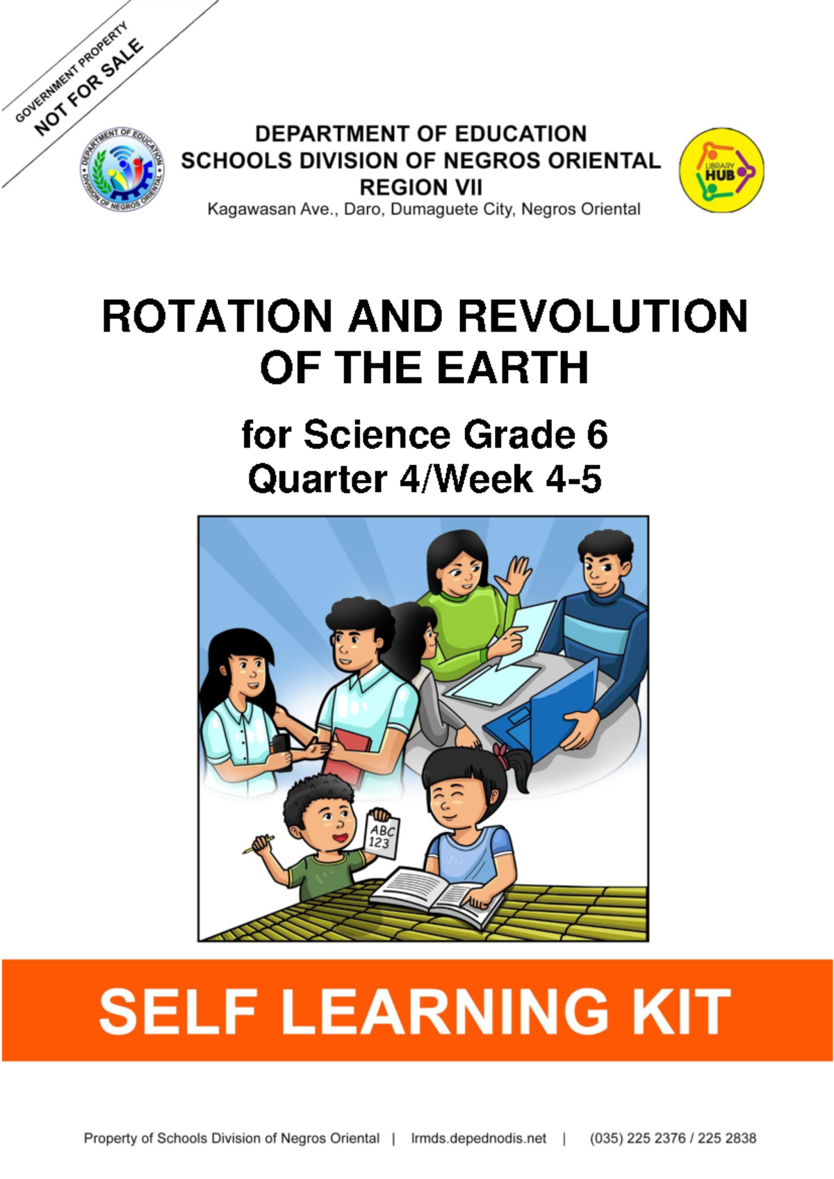 Science SLK G6 Q4 WEEK 4-5 - ROTATION AND REVOLUTION OF THE EARTH for Science Grade 6 Quarter 4 ...