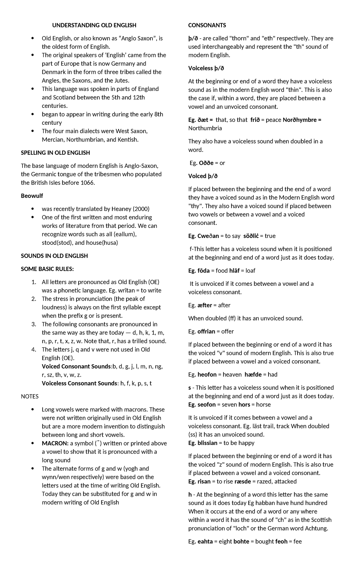 Understanding-OLD- English - UNDERSTANDING OLD ENGLISH Old English, or ...
