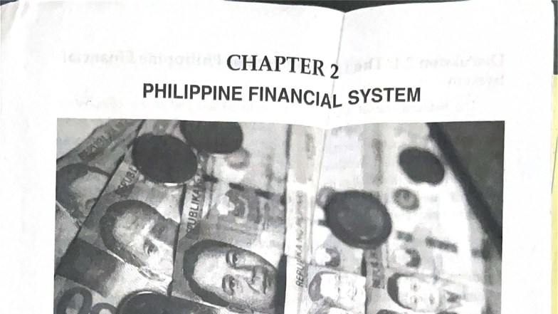 CHAPTER 2: PHILIPPINE FINANCIAL SYSTEM OOL 00g 49982 - Studocu