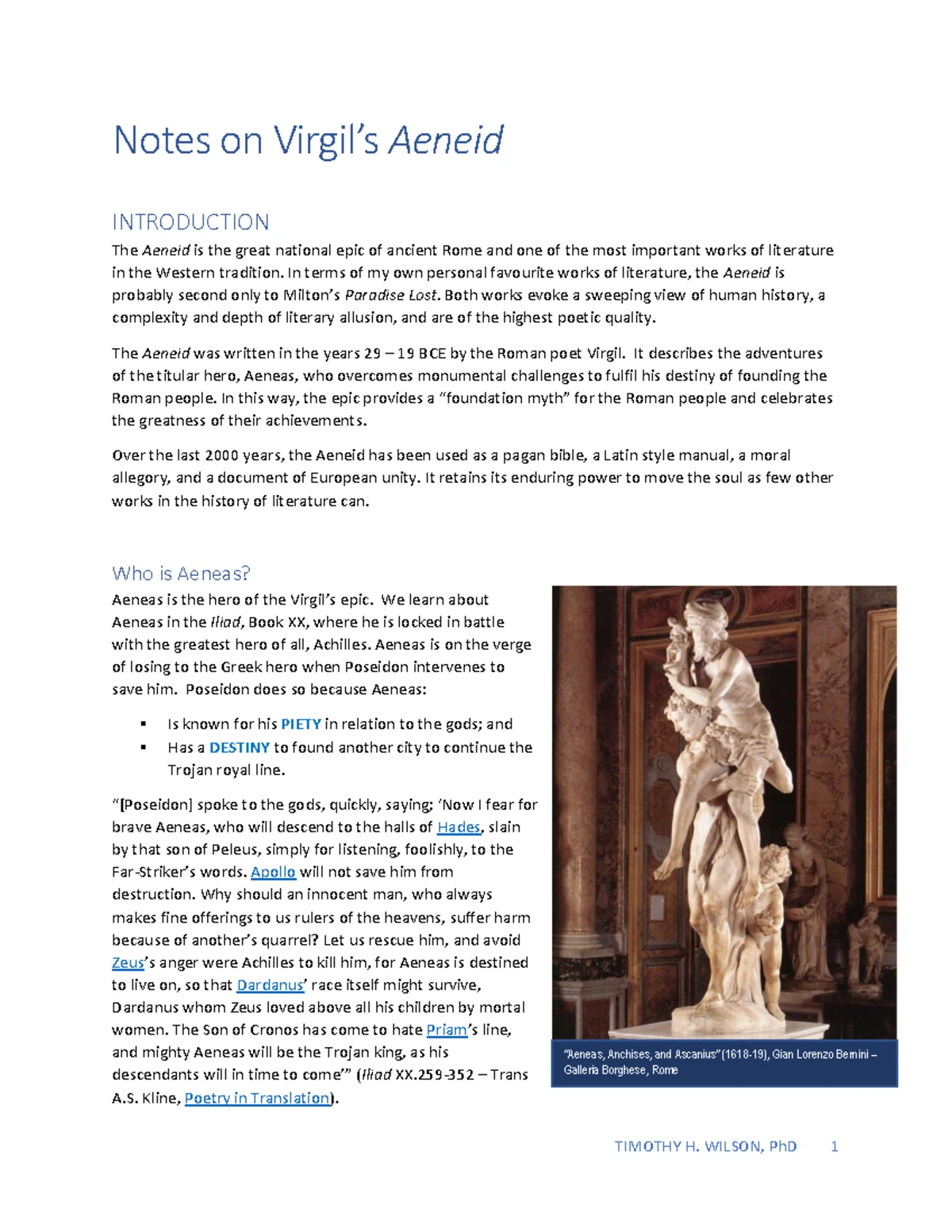 (20 Marker) Evander and Pallas: Father-Son Dynamics in the Aeneid - Studocu