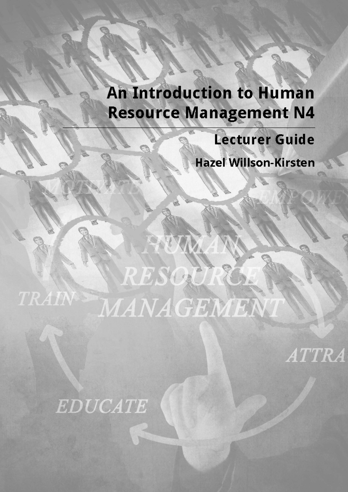 Human Resource Management N4: Comprehensive Lecturer Guide - Studocu