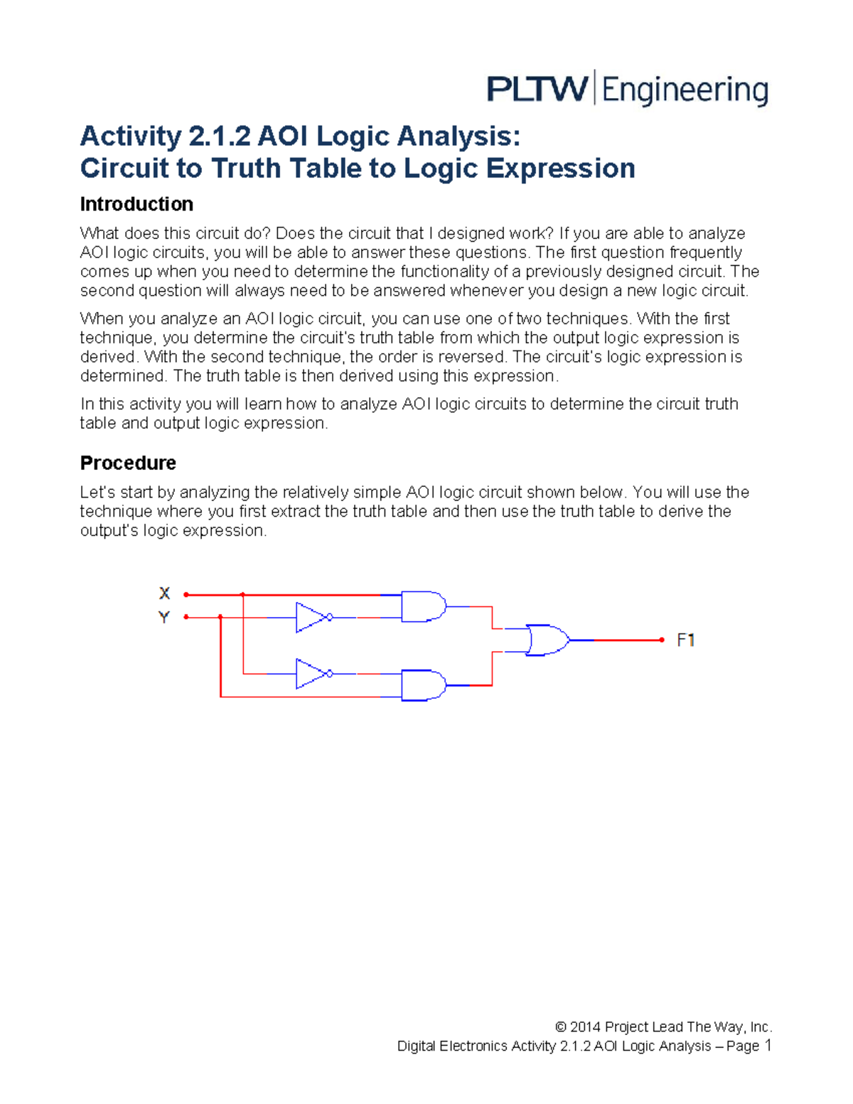 AOI Logic Analysis Techniques: Truth Tables & Logic Expressions - Studocu