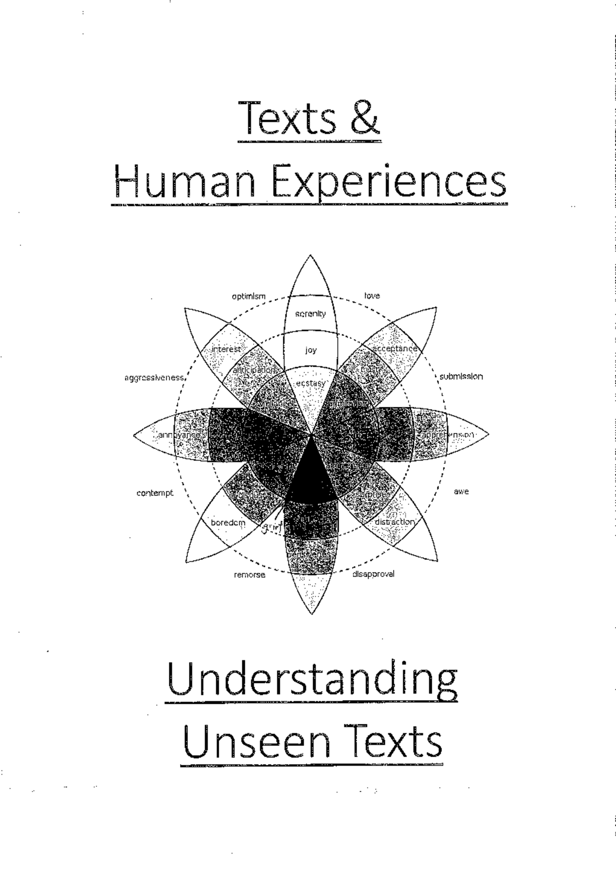 Understanding Unseen Texts: Human Experiences in Literature (ENG STD ...