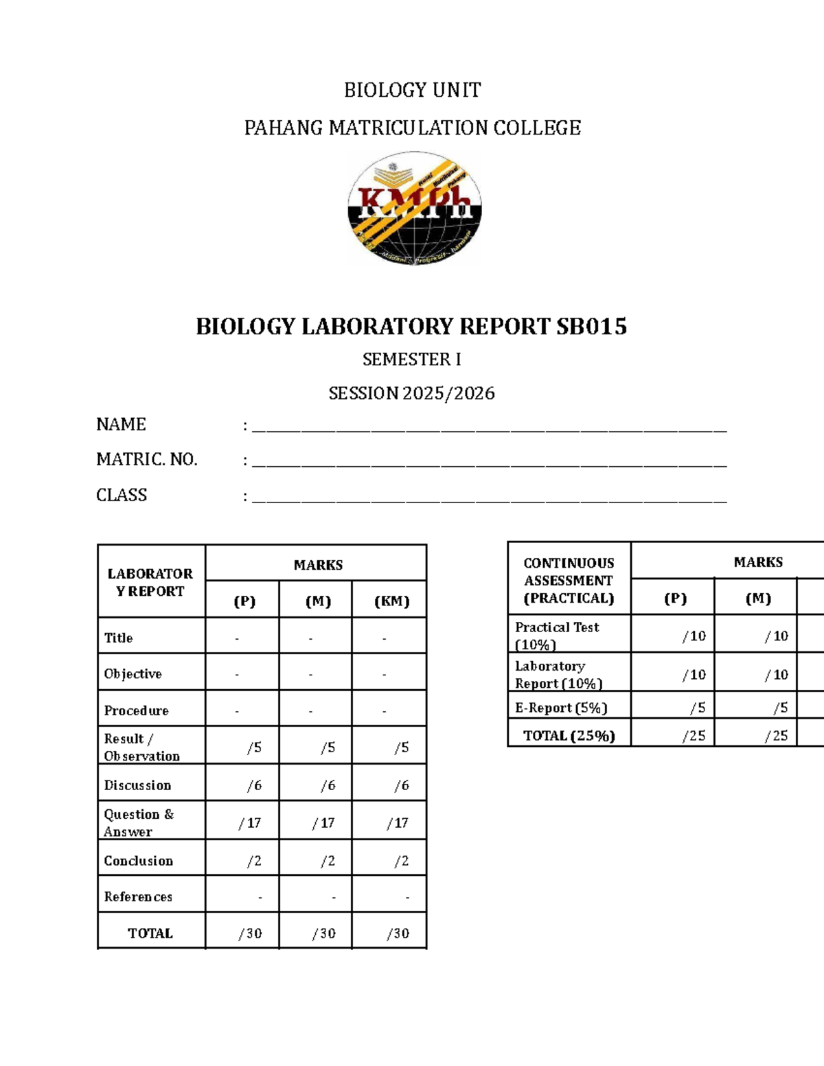 DOC-20251001-WA0118 - best - BIOLOGY UNIT PAHANG MATRICULATION COLLEGE ...