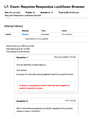 Module 2: Problem Set for Essential Human Anatomy & Physiology I w/Lab ...