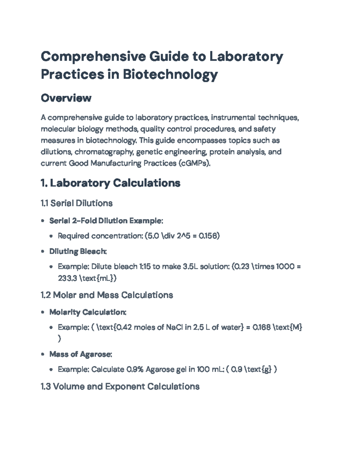 Comprehensive Lab Practices in Biotechnology: Techniques and Safety ...