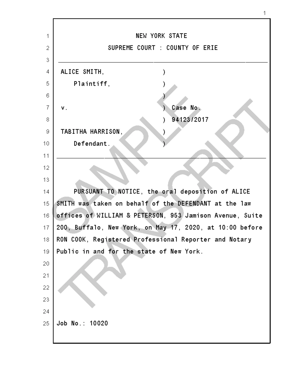 Chapter 1 The Basics of Transcript Formatting - CHAPTER NO. 1 THE BASICS OF TRANSCRIPT ...