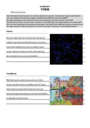 Compositie beeldende vorming - Compositie is ordenen. Wat orden je: vorm, kleur, lijn, licht en ...