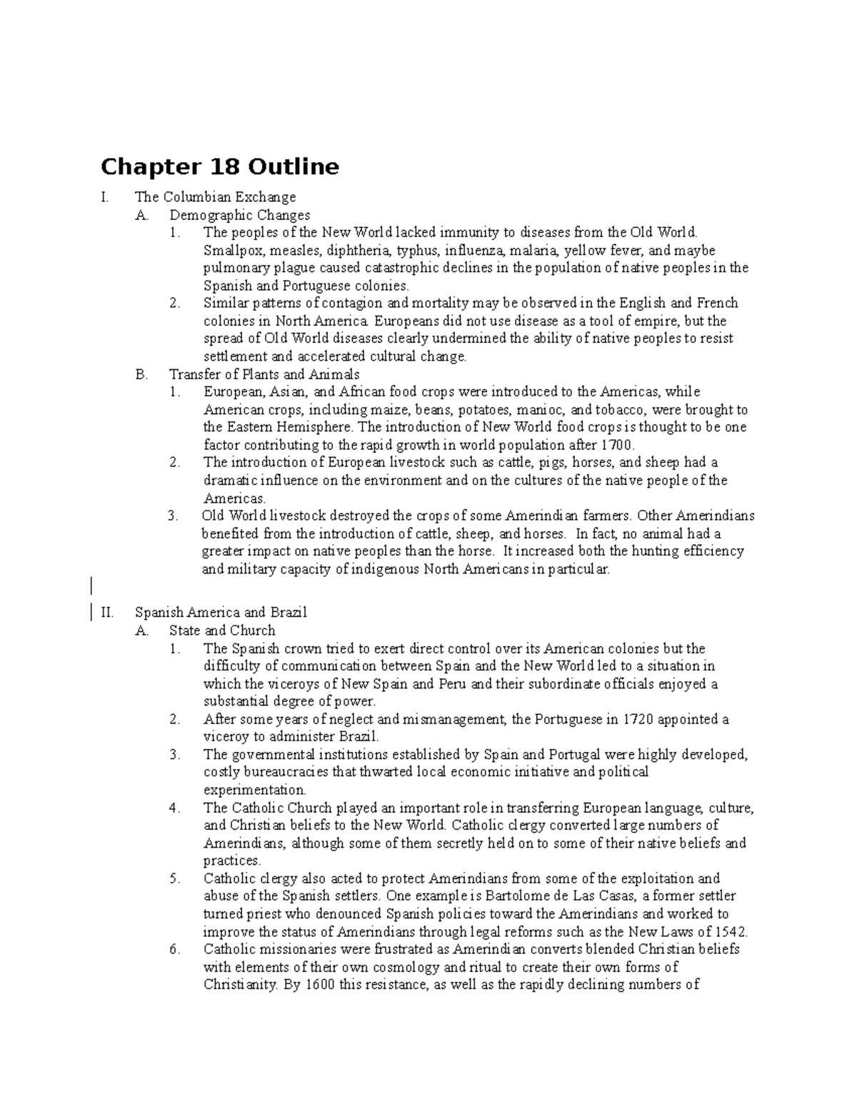 Earth & Its Peoples: Chapter 18 & 19 Outlines on Colonial Economies ...